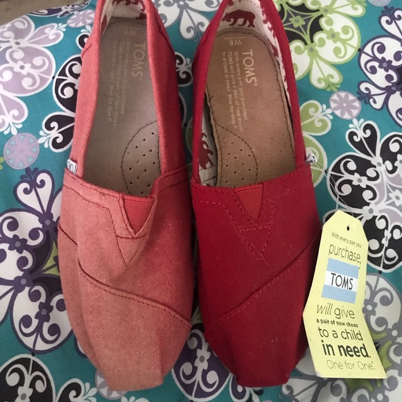 Toms | Shoes | Red Toms | Poshmark